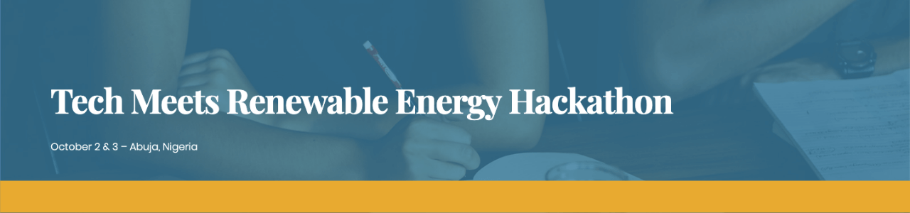 Tech Meets Renewable Energy Hackathon – VC4A
